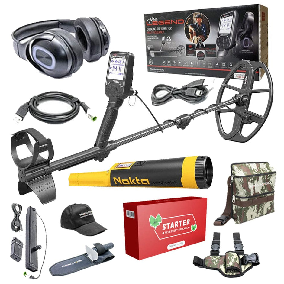 Nokta LEGEND PRO Pack Metal Detector with 12" x 9" LG30, 6" LG15 Coils ...