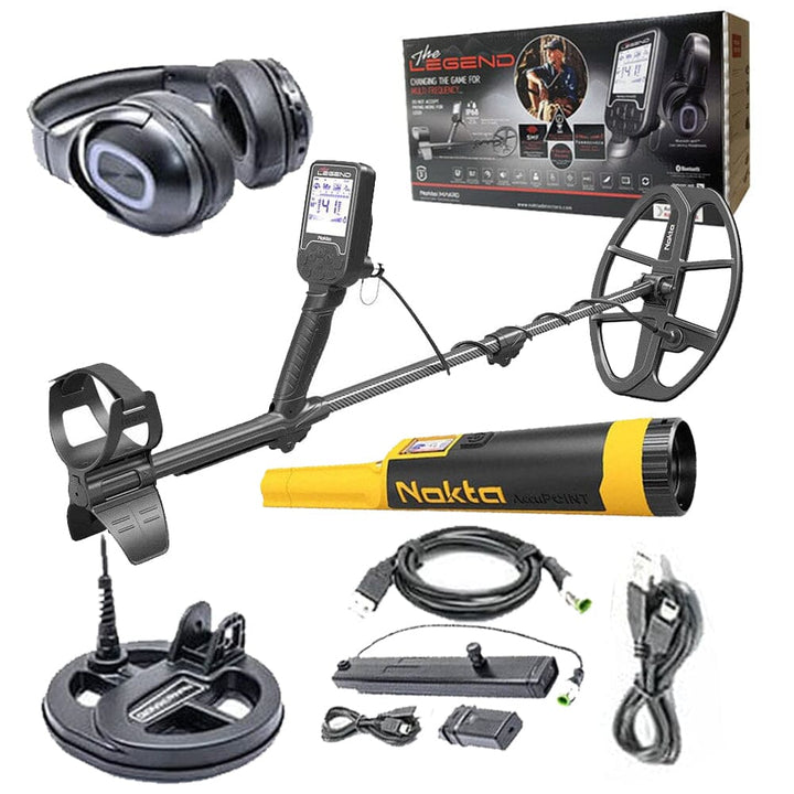 Nokta LEGEND PRO Pack Metal Detector with 12" x 9" LG30 Coil, 6" LG15 – High Plains Prospectors