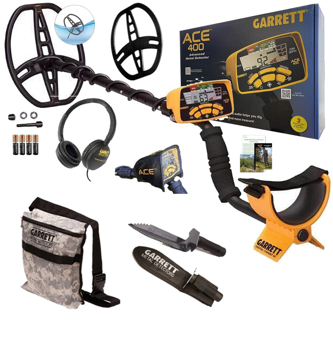 Garrett ACE 400 Metal Detector with Garrett Gear - Discovery Bundle ...