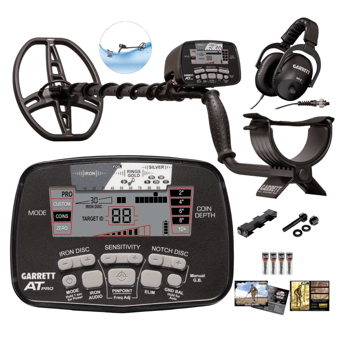 Garrett AT PRO Waterproof Metal Detector – High Plains Prospectors