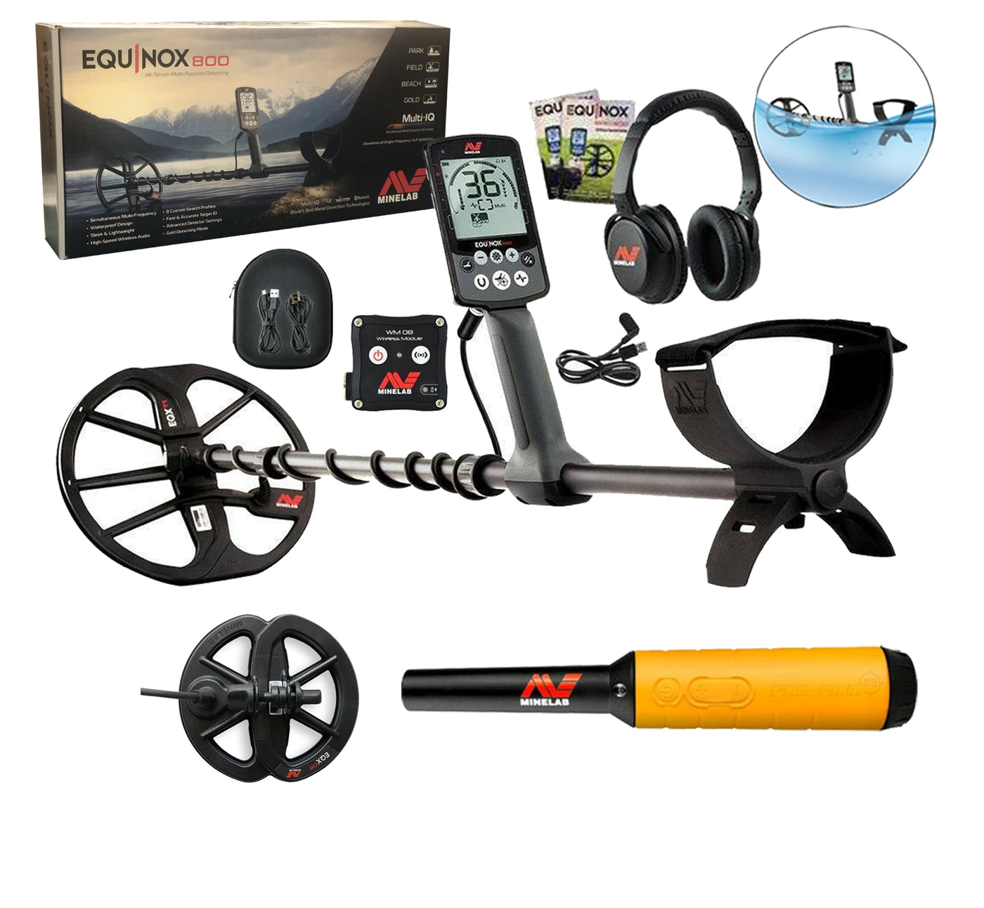 Minelab Equinox 800 Metal Detector Essentials Bundle – High Plains ...