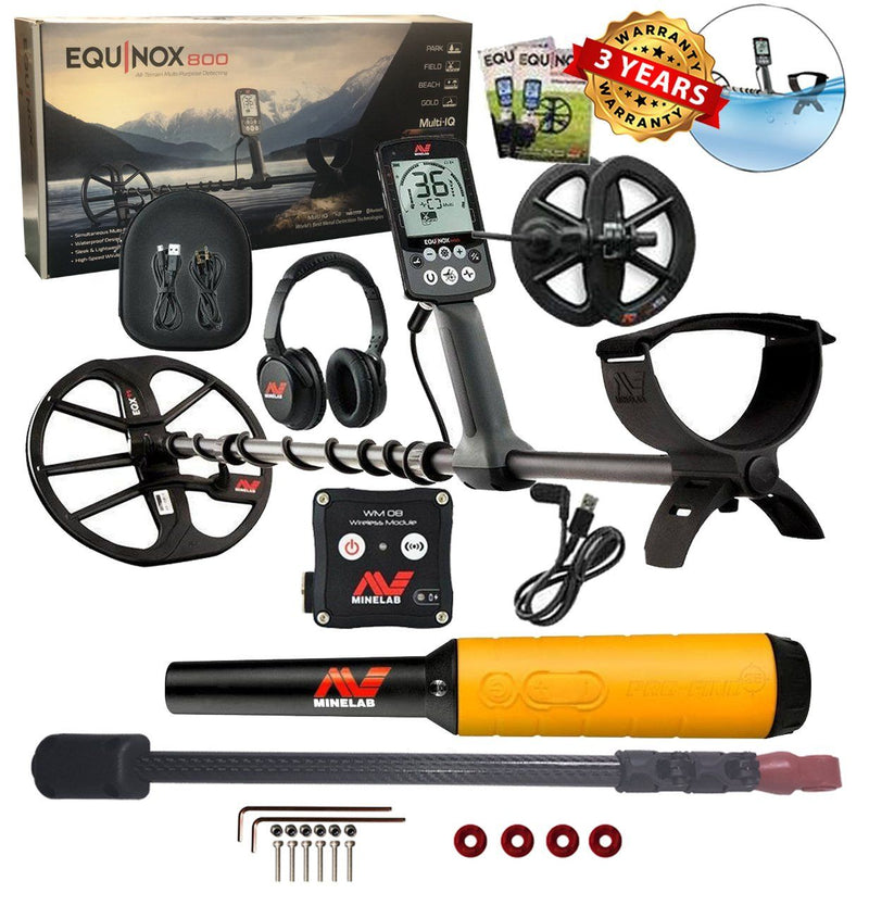 Minelab Equinox 800 Metal Detector Package - Deluxe – High Plains ...