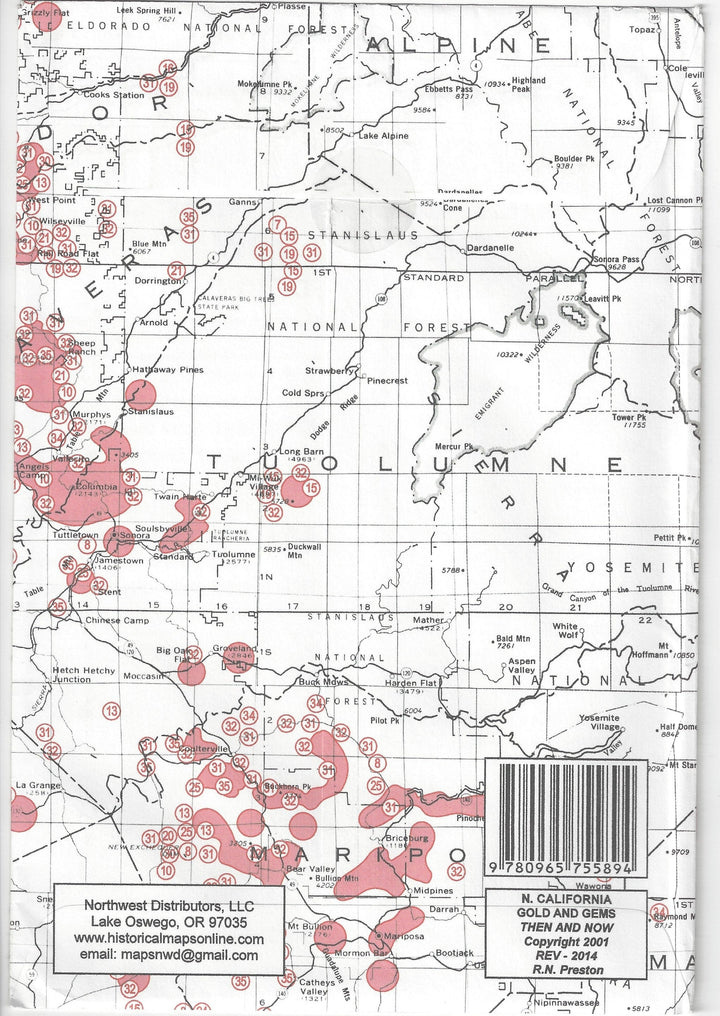 Northern California Gold & Gems Maps: Then and Now – High Plains ...