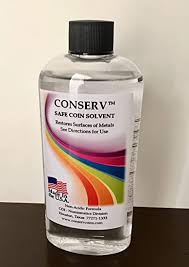 Coin Cleaning Kit - Conserv Safe Coin Cleaning Solvent 4 oz. Bottle, C ...