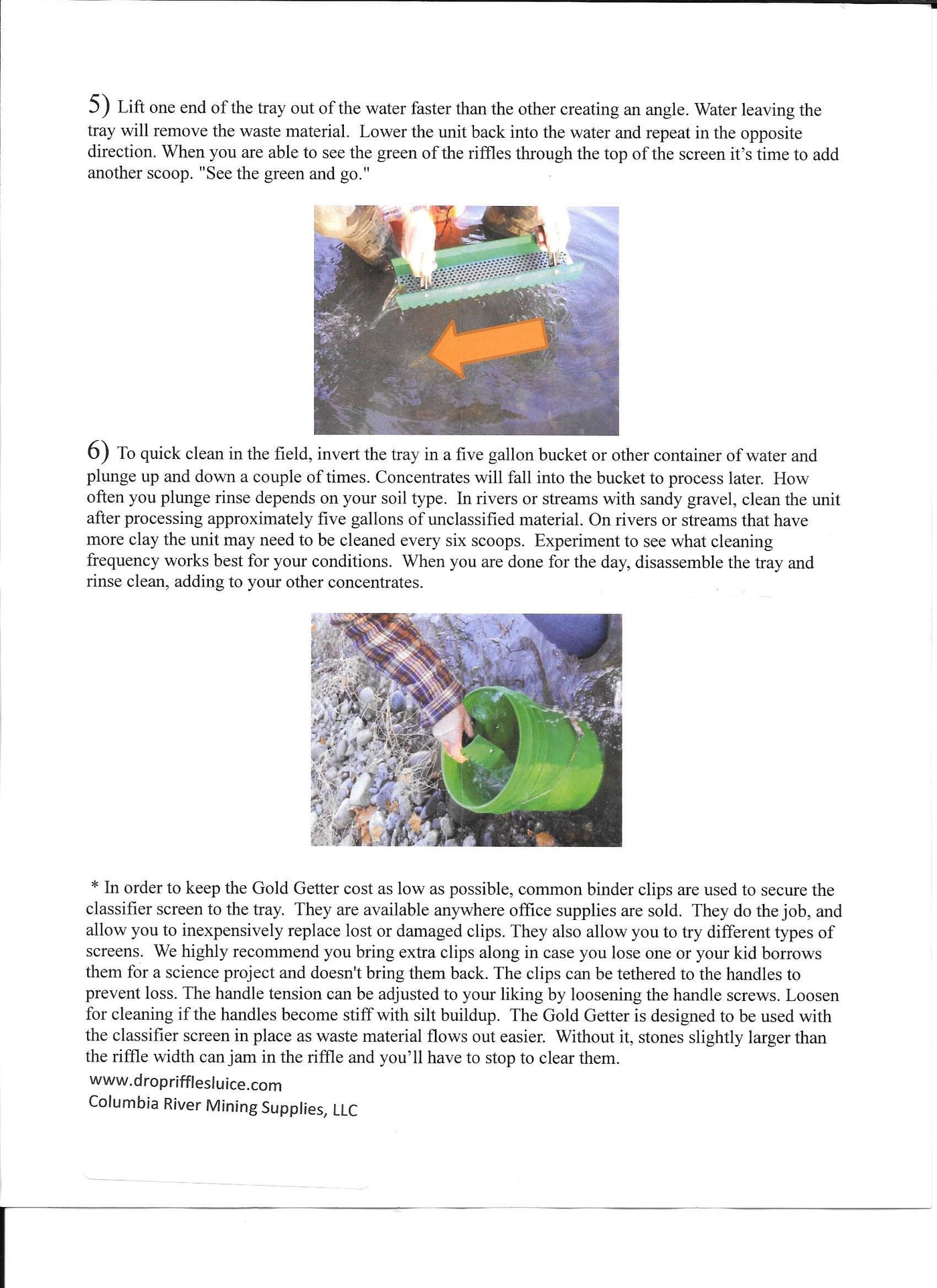 Drop Riffle Sluice Box | Gold Getter Drop Sluice with Punch Plate ...