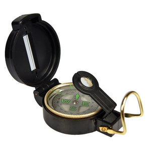 2" Black Plastic Body Lightweight & Compact Lensatic Compass – High ...