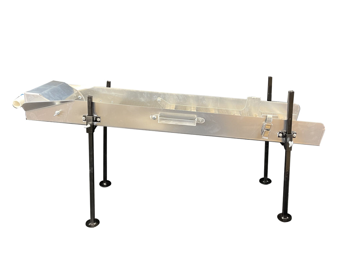 7.5" Power Sluice Box With Pump and Stand – High Plains Prospectors