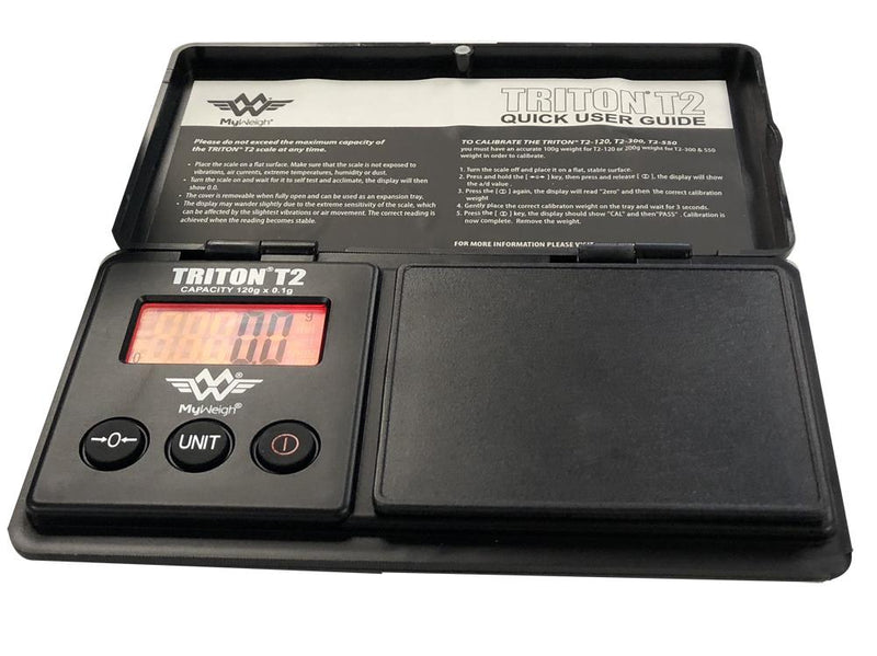 Triton T2 Precision Scale All Black w/ Red Backlit Digital Display Wei ...